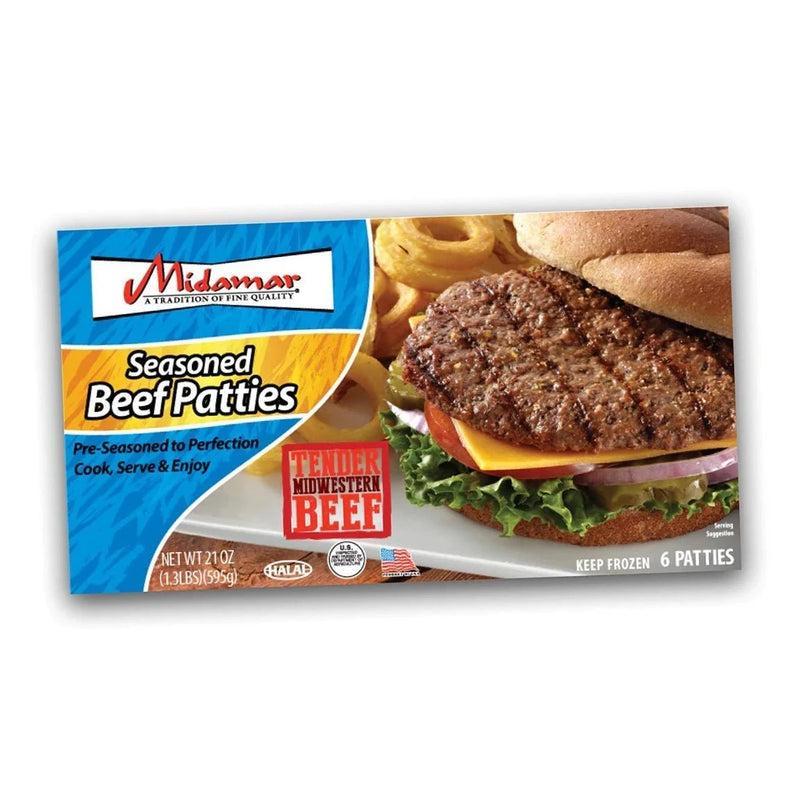 Shop Midamar Z. Halal Seasoned Beef Patties 595g (Midamar) online - MezeHub