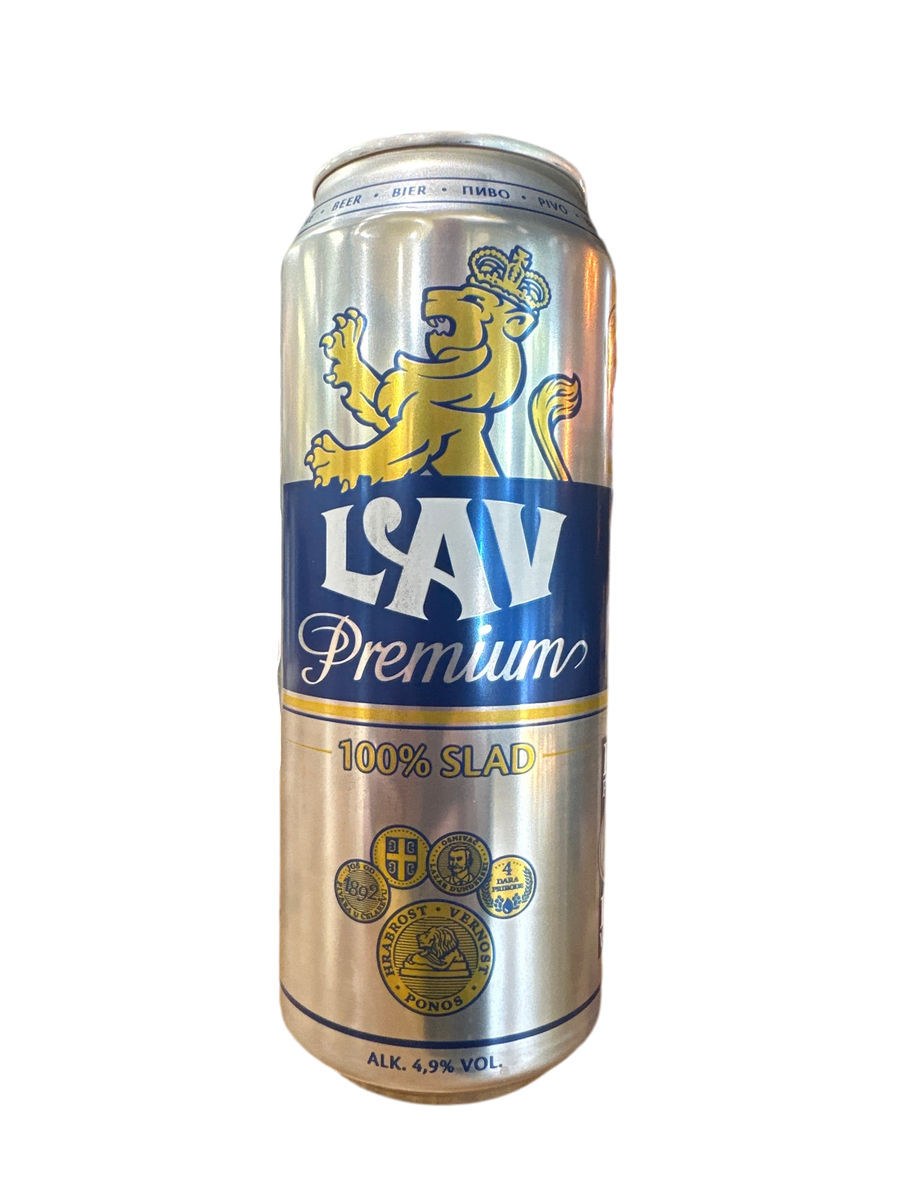 Shop Lav Premium Lager Beer 500ml Can (Carlsberg Srbija) online - MezeHub