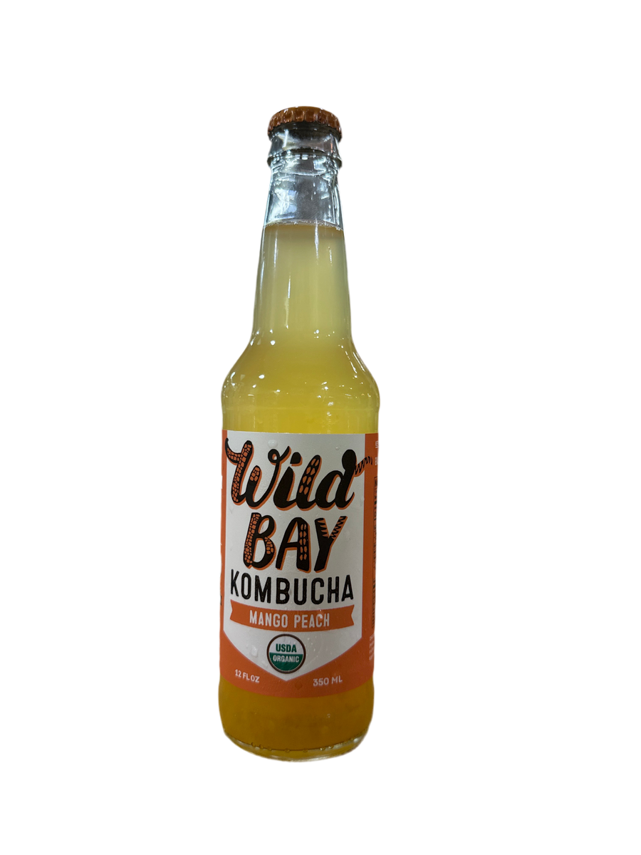 Shop Wild Bay Kombucha Mango Peach 350ml (Wild Bay) online - MezeHub