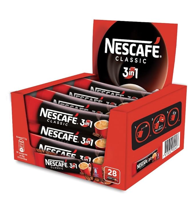Shop Nescafe 3 in 1 Classic Instant Coffee BOX of 28 Packets (Nescafe ...