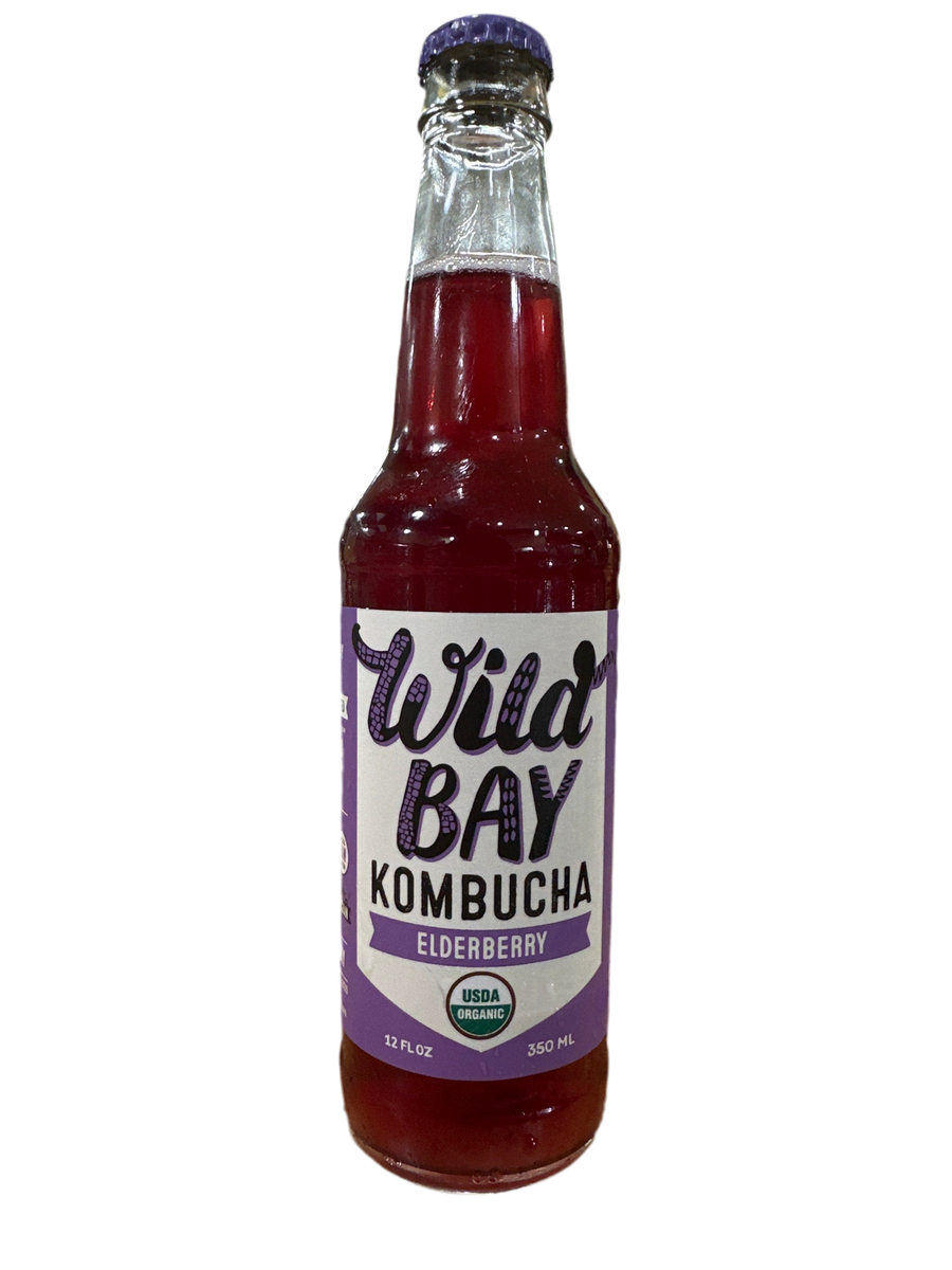 Shop Wild Bay Kombucha Elderberry 350ml (Wild Bay) online - MezeHub