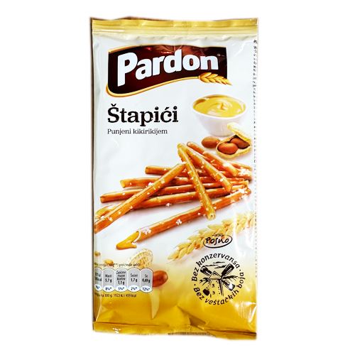 Shop Pardon Pretzel Sticks Kikiriki Stapici 40g (Pardon) online - MezeHub