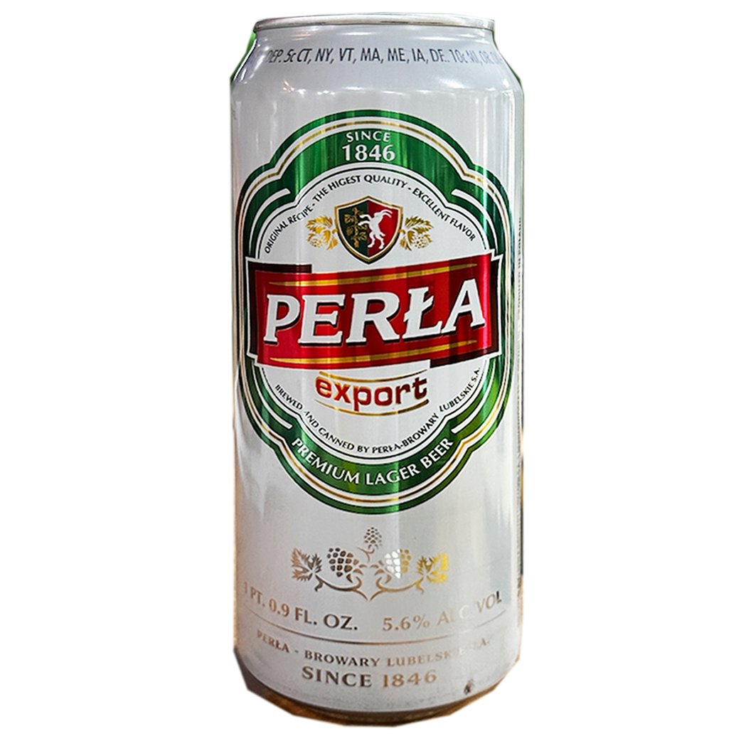 Shop Perla Premium Lager Beer 0.5L Can (Perla) online - MezeHub