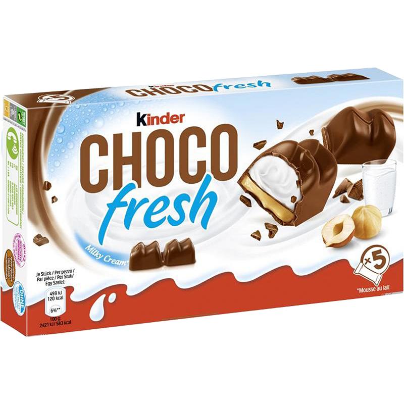 Shop Kinder Choco Fresh Cream Bar 102g (Kinder) online - MezeHub