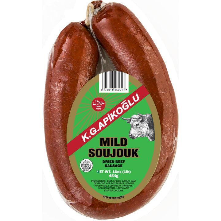 Shop Turkish MILD Beef Sausage Soujouk (Halal) 1lb (Apikoglu) online ...