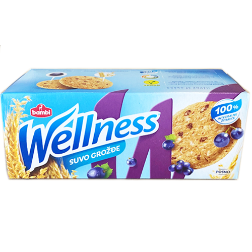 Shop Wellness Whole Wheat Biscuits with Raisins 210g (Bambi) online ...