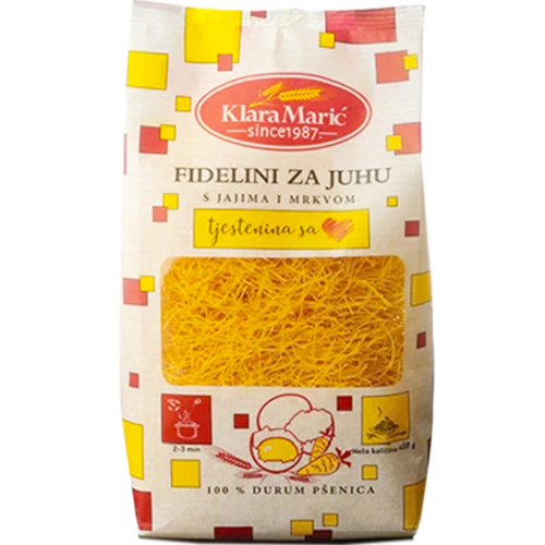Shop Klara Maric Fidelini Pasta for Soup with Carrots / Tjestenina sa ...