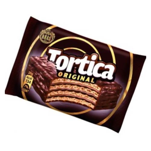Shop Tortica Chocolate Wafers 25g (Kras) online - MezeHub