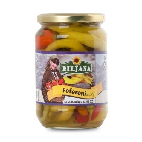 Shop Mild Feferoni Peppers 680g (Biljana) online - MezeHub