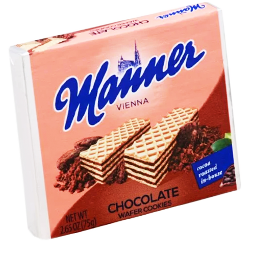 Shop Manner Chocolate Wafers 75g (Manner) online - MezeHub