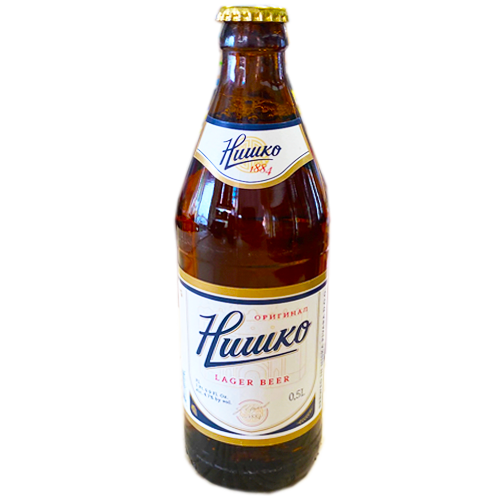 Shop Niško Pivo Lager Beer 0.5L Bottle (Nisko) online - MezeHub