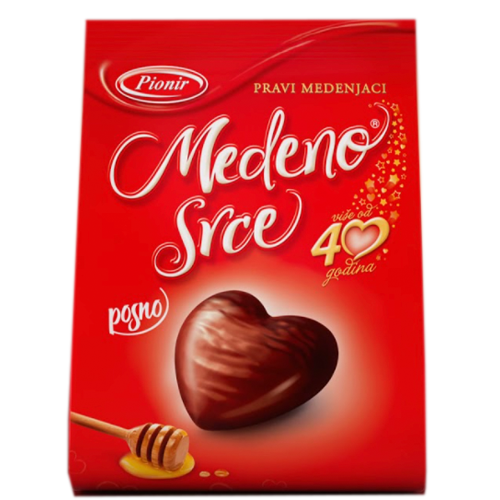 Shop Chocolate Coated Honey Hearts 150g (Pionir) online - MezeHub