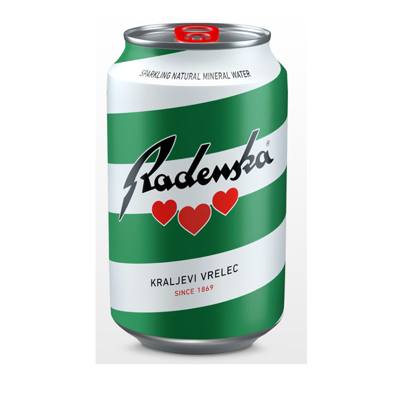 Shop Radenska Mineral Water Can 330ml (Radenska) online - MezeHub