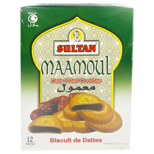 Shop Sultan Mahmoul Date Cookies 550g (Sultan) online - MezeHub