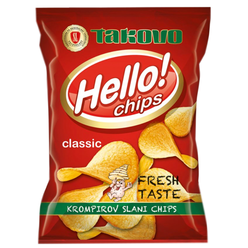 Shop Hello Potato Chips Classic 40g (Takovo) online - MezeHub