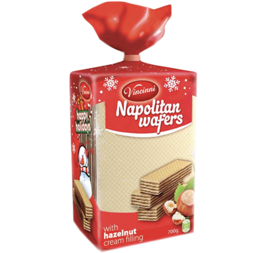 Shop Napolitanke Wafers with HAZELNUT 700g (Vincinni) online - MezeHub