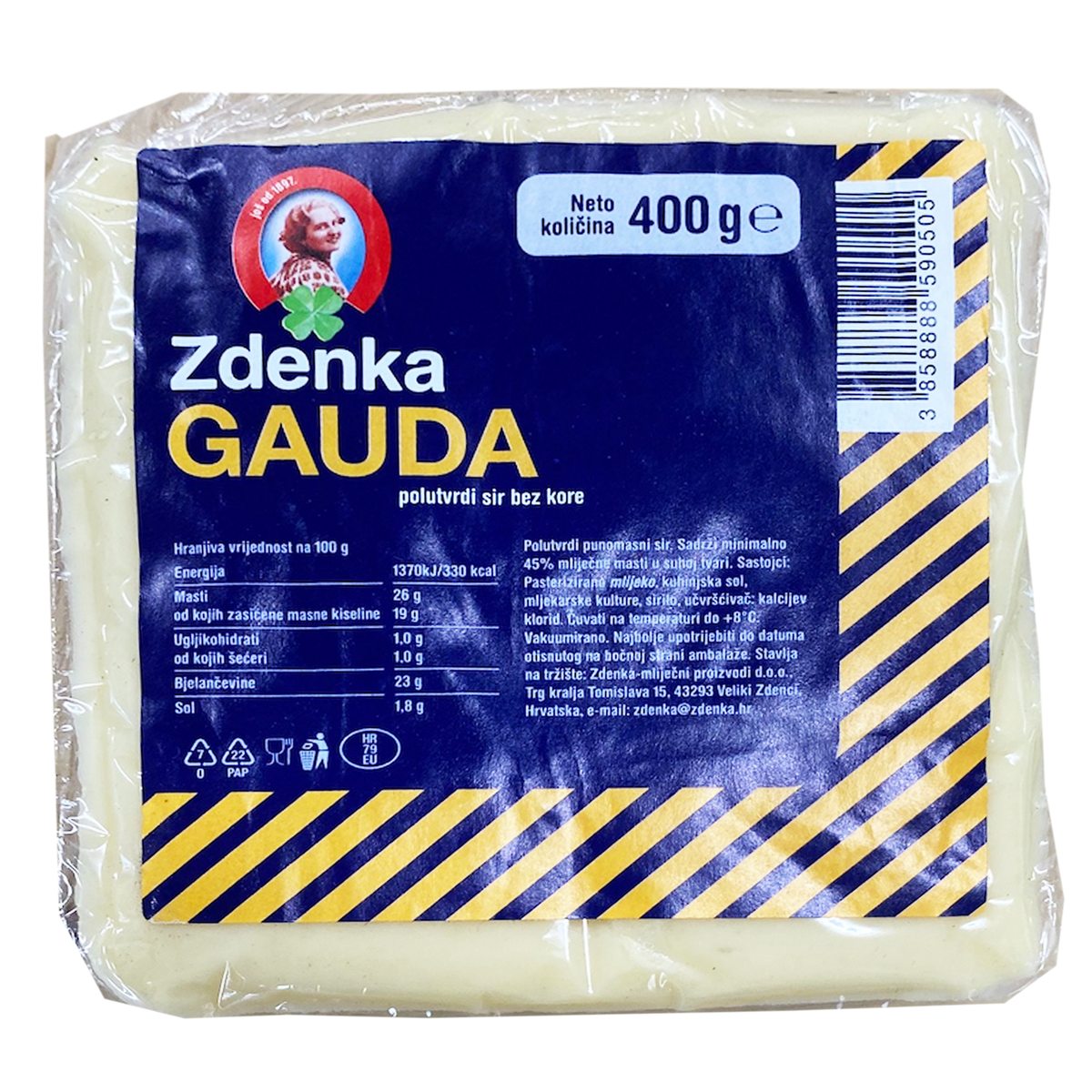 Shop Zdenka Gauda Cheese 400g (Zdenka) online - MezeHub