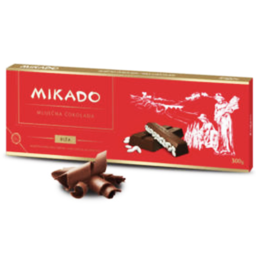 Shop Mikado Chocolate with Puffed Rice 300g (Zvecevo) online - MezeHub